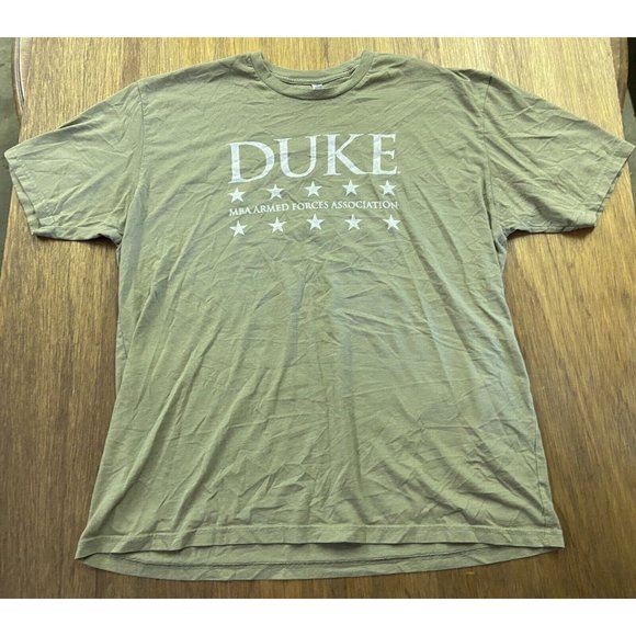 Next Level Apparel | Shirts | Duke Mba Military Olive Green Graphic ...